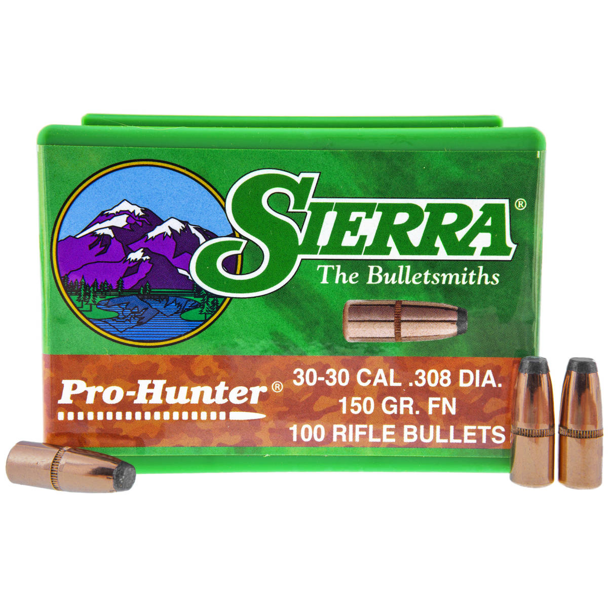 Sierra 2000 Pro-Hunter 30Cal 150gr Flat Nose 100/Box - Other Reloading Supplies at GunBroker.com ...