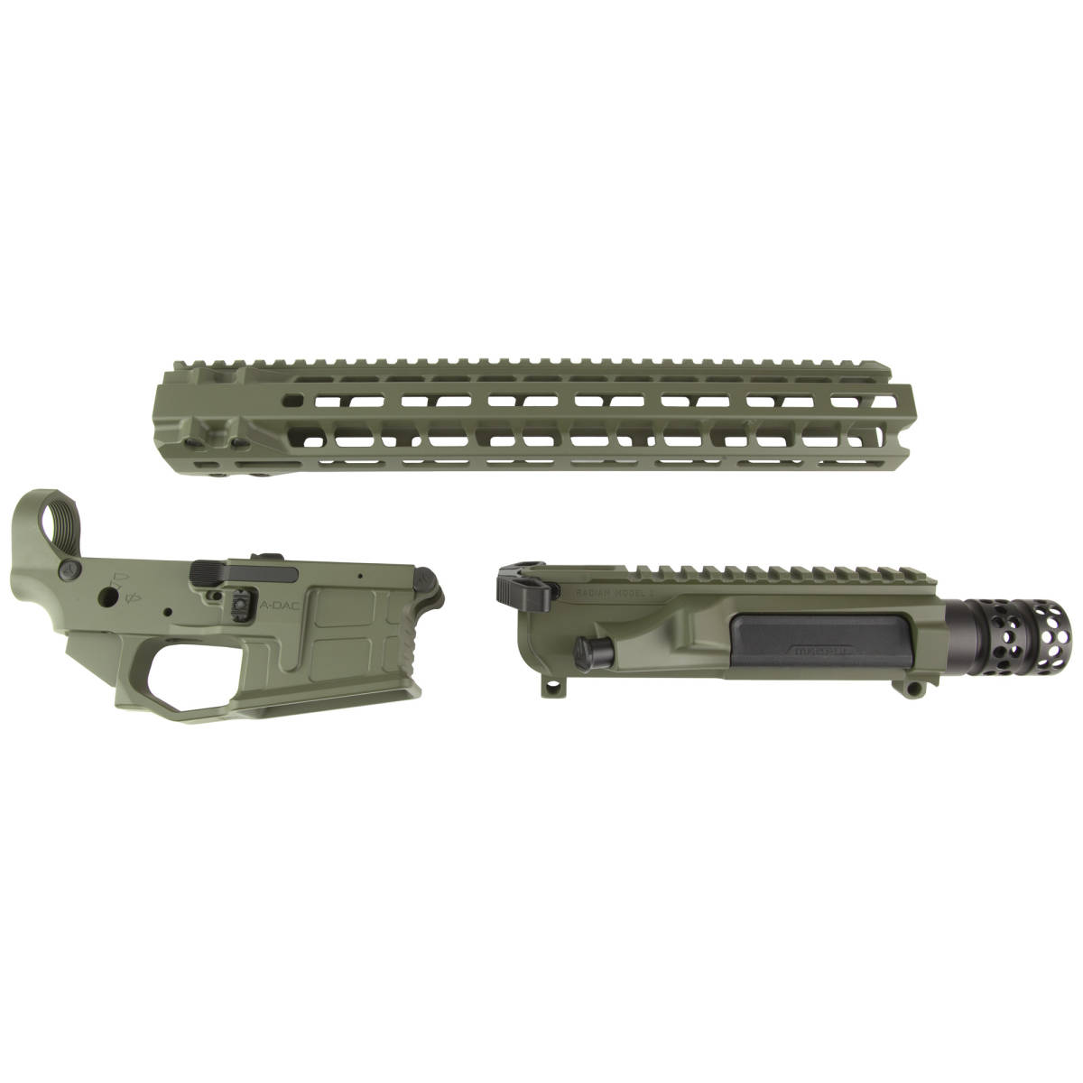 RADIAN BUILDER KIT 14” OD GREEN - Semi Auto Rifles at GunBroker.com ...