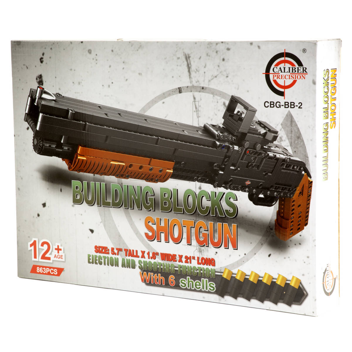 Remington by Camp Co CBGBB2 Building Blocks Shotgun Black/Brown Plastic ...