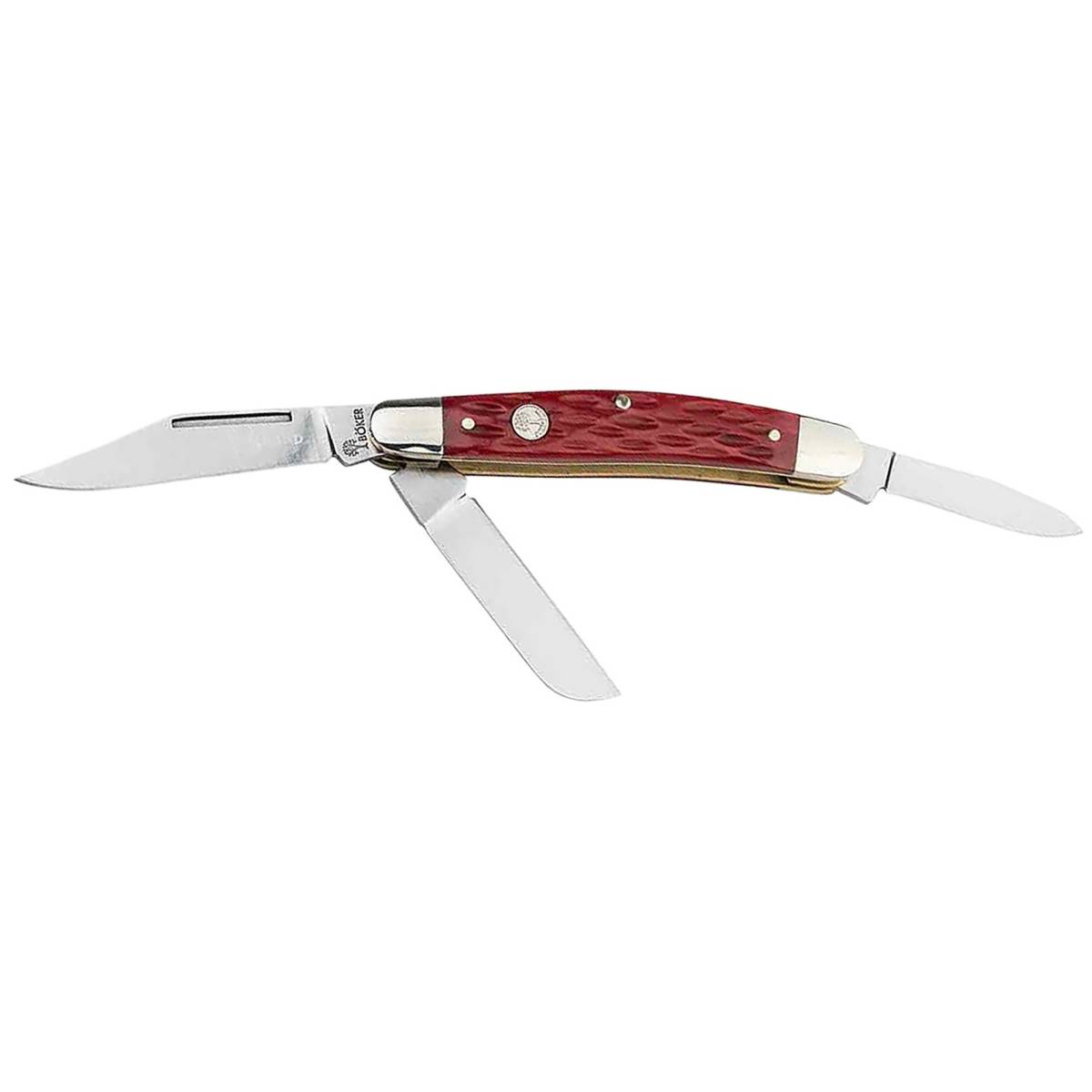 Boker 110855 Stockman Traditional Medium Clip Point/Sheepsfoot/Spey ...