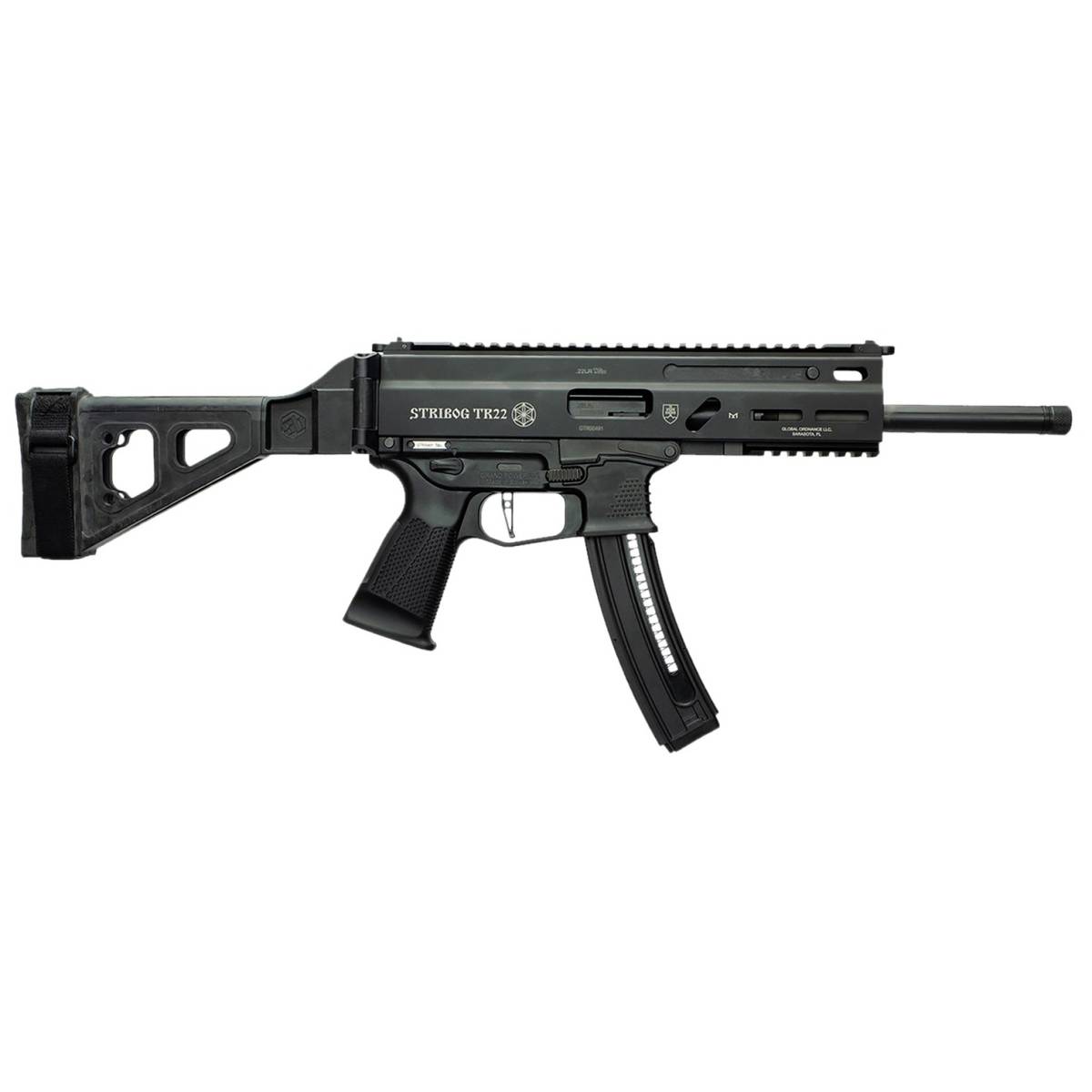 Global Ordnance LLC 197892004817 Grand Power Stribog TR22 22 LR 25+1 8 ...