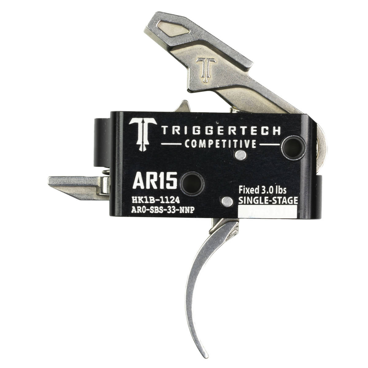 TriggerTech AR0SBS33NNP Competitive Stainless Pro Curved Single-Stage 3 ...