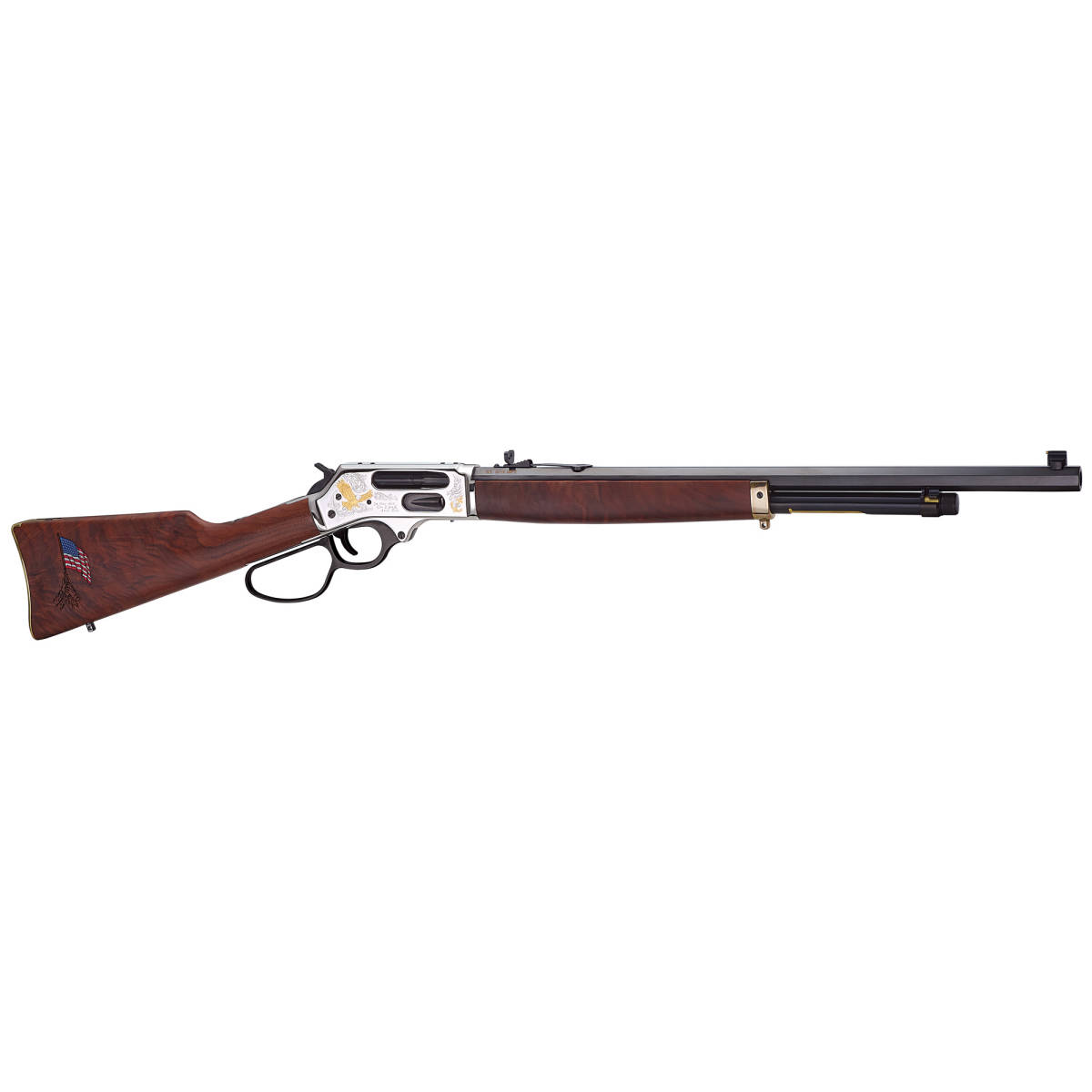 Henry H010BGMC Spirit Of The Corps 45-70 Gov 4+1 22” Black Octagon ...