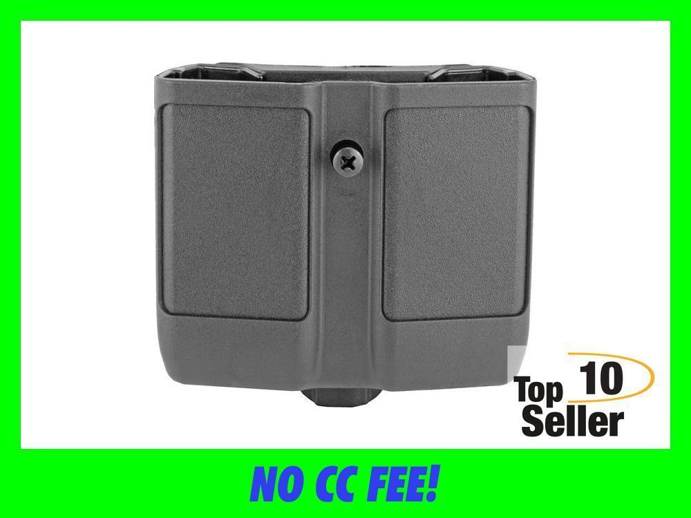 Blackhawk 410510PBK Double Mag Case Black Polymer Belt Clip Compatible ...
