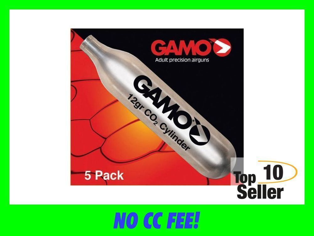 Gamo 621247054 OEM CO2 Cylinder 12 gram 5 Pack - Air Gun Accessories at ...