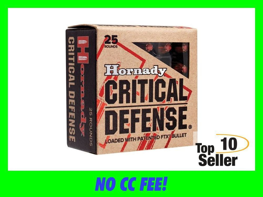 Hornady 90310 Critical Defense 38Special 110gr Flex Tip eXpanding 25 ...