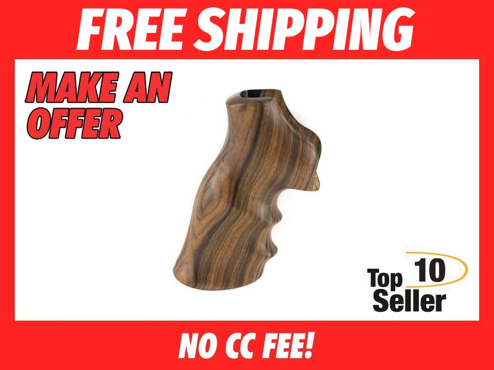 Hogue 80300 Fancy Hardwood Brown Pau Ferro with Finger Grooves for ...