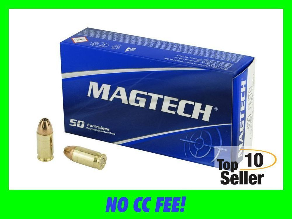 Magtech 380B Range/Training 380 ACP 95 gr Jacket Hollow Point 50 Per ...