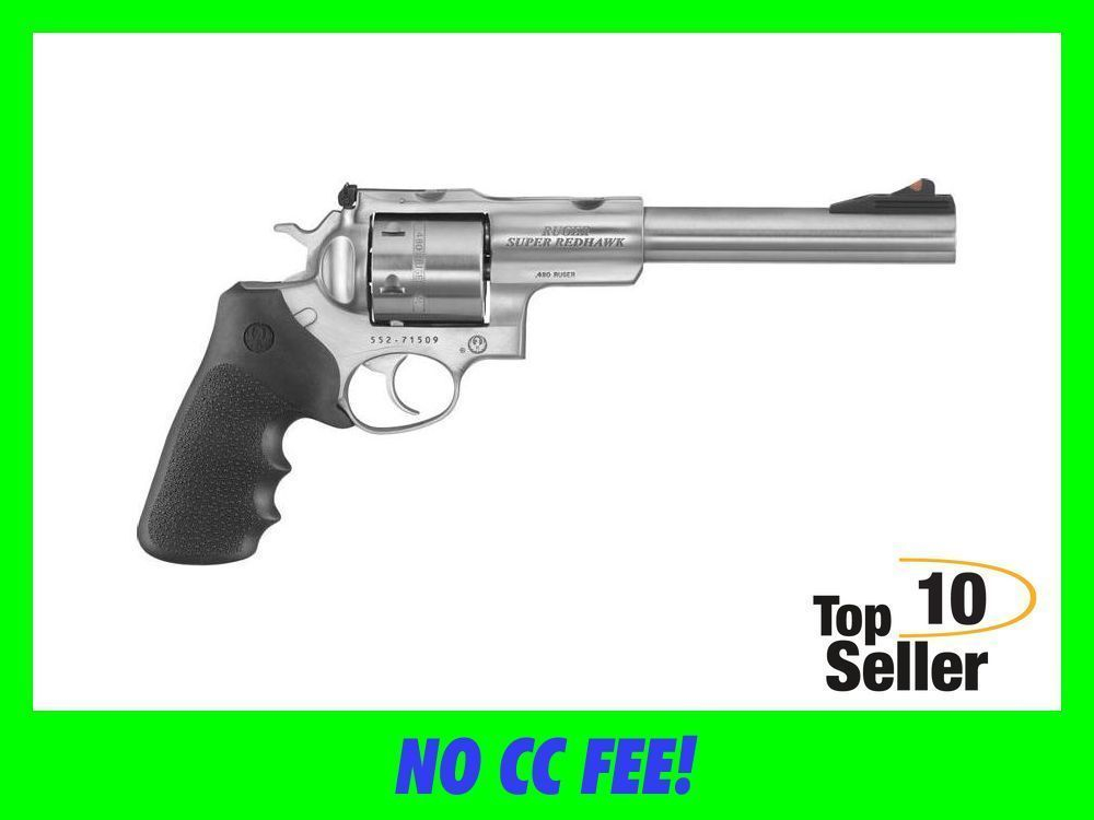 Ruger 5507 Super Redhawk Large Frame 480 6rd 7.50” Satin Stainless ...