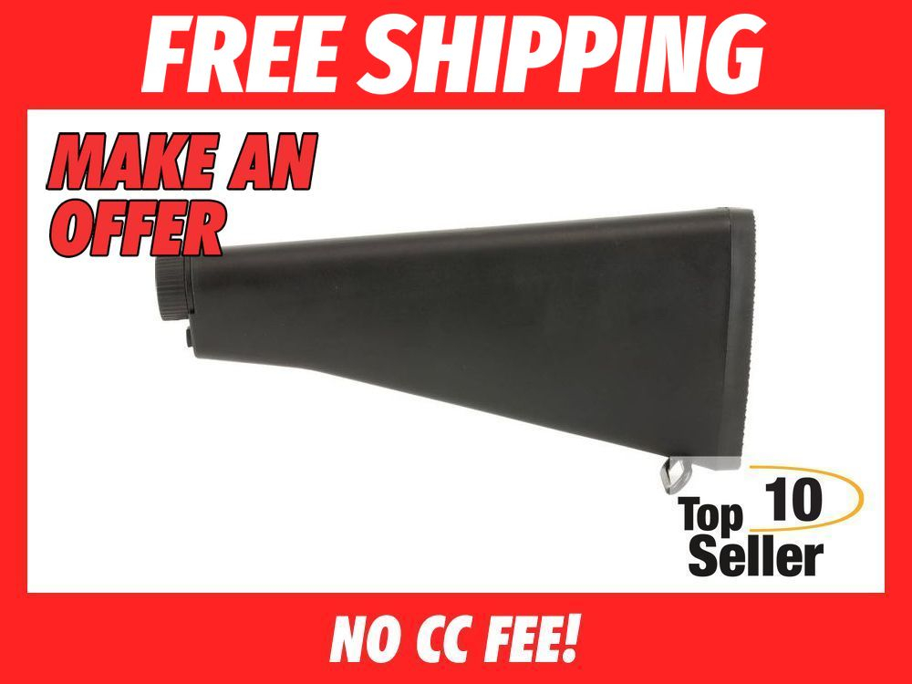 UTG RBT469B Stock Assembly Black Synthetic Fixed A2 AR-15 - Rifle ...