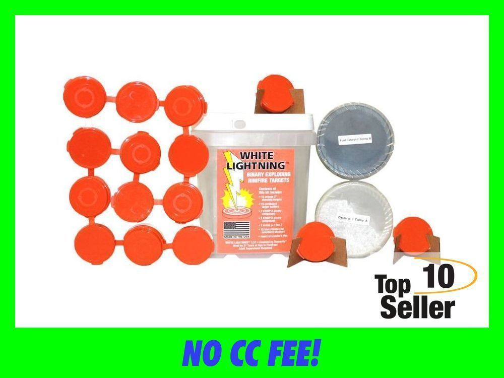 Tannerite WLK White Lightning Rimfire Rifles 15 Targets Per Pack ...