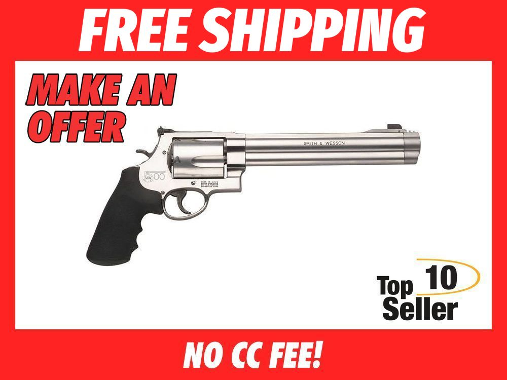 Smith Wesson 500 Stainless SW 5 Shot 8.38in 163500 - Revolvers at ...