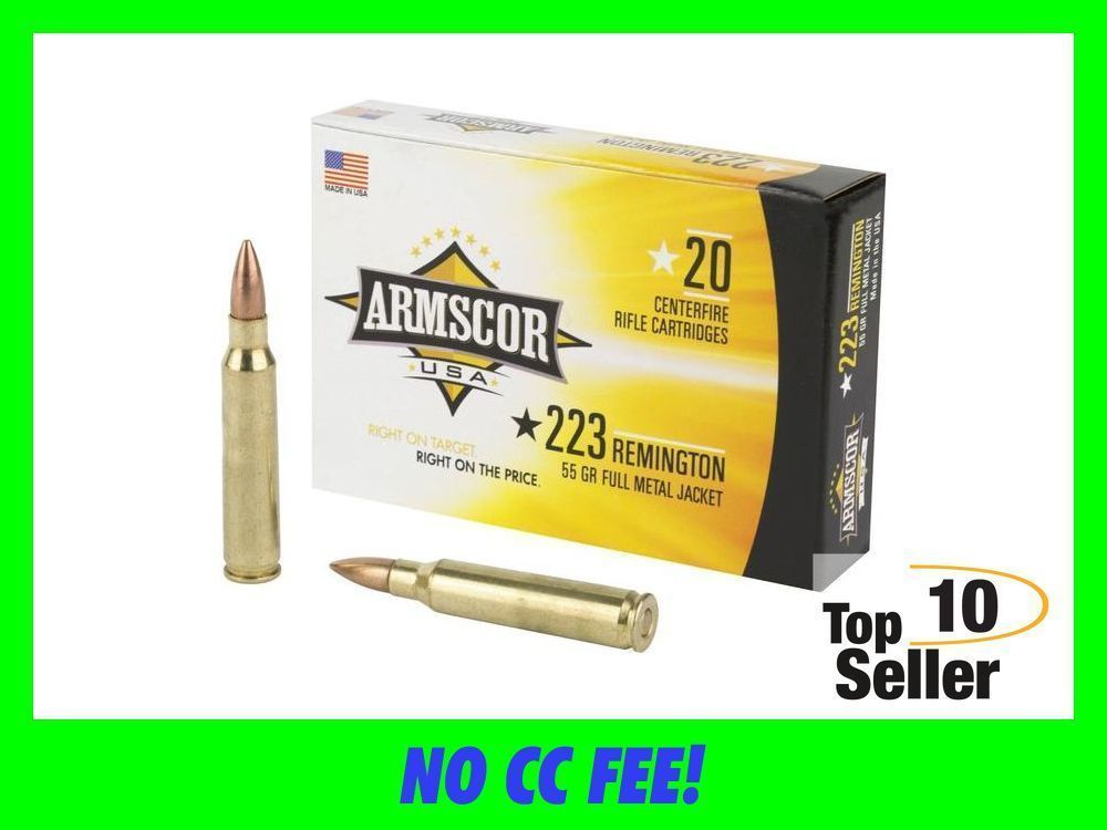 Armscor FAC2231N Rifle 223 Rem 55 gr Full Metal Jacket (FMJ) 20 Rd Bx ...