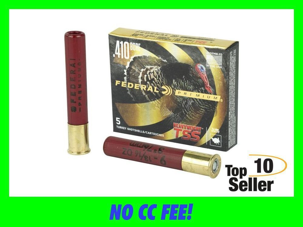 Federal PTSS419F9 Premium Turkey Heavyweight TSS 410 Gauge 3” 13/16 oz ...