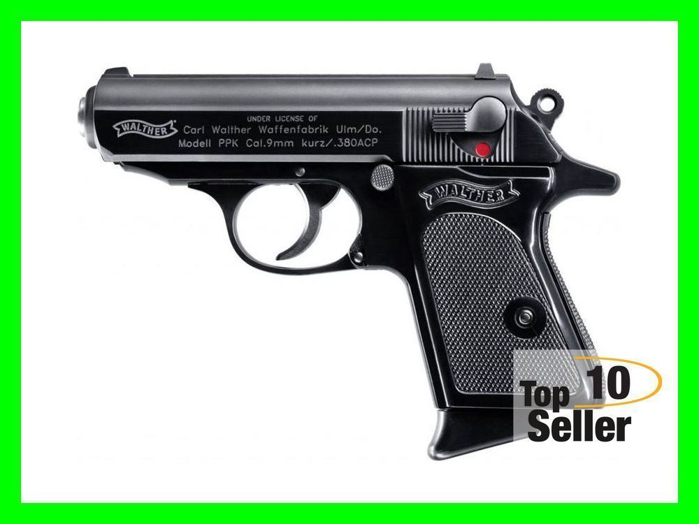 Walther PPK Black 380 3.3" 6rd 4796002 - Semi Auto Pistols at GunBroker ...