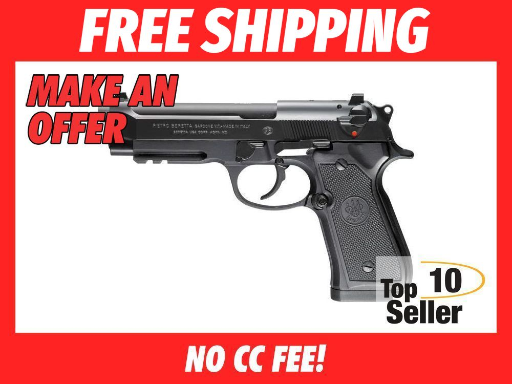 Beretta USA J9A4F10 96A1 40 S&W 4.90” Barrel 12+1, Black Bruniton ...