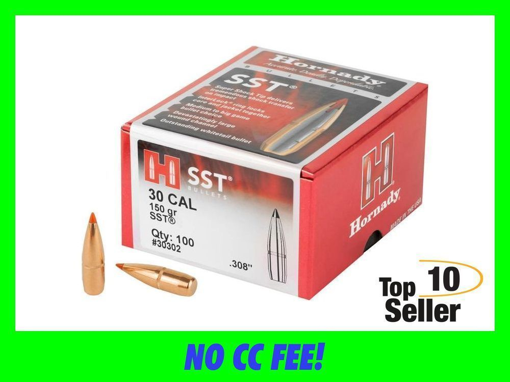 Hornady 30302 SST 30 Cal .308 150 gr Super Shock Tip 100 Per Box/ 15 ...