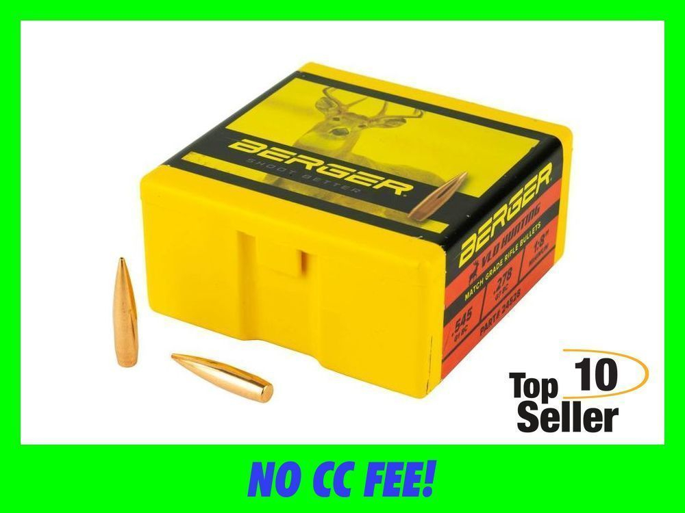 Berger Bullets 24528 VLD Hunting Long Range 6mm 105gr Boat Tail 100/Box ...