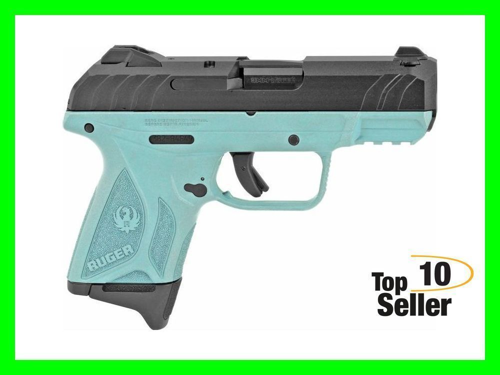 RUGER SECURITY-9 9MM SEC9 TURQUOISE TIFFANY BLUE SECURITY 9 9MM PISTOL ...
