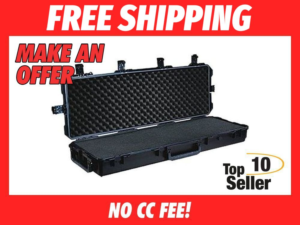 Pelican IM3200X0001 Storm Long Case Black HPX Resin Foam Padding Water ...