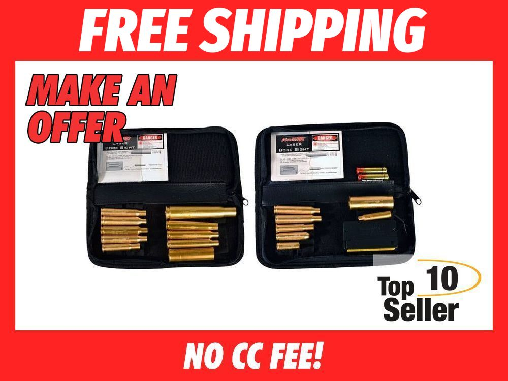 Aimshot KTMASTERRED Master Rifle Laser Boresighter Kit Multiple Brass ...