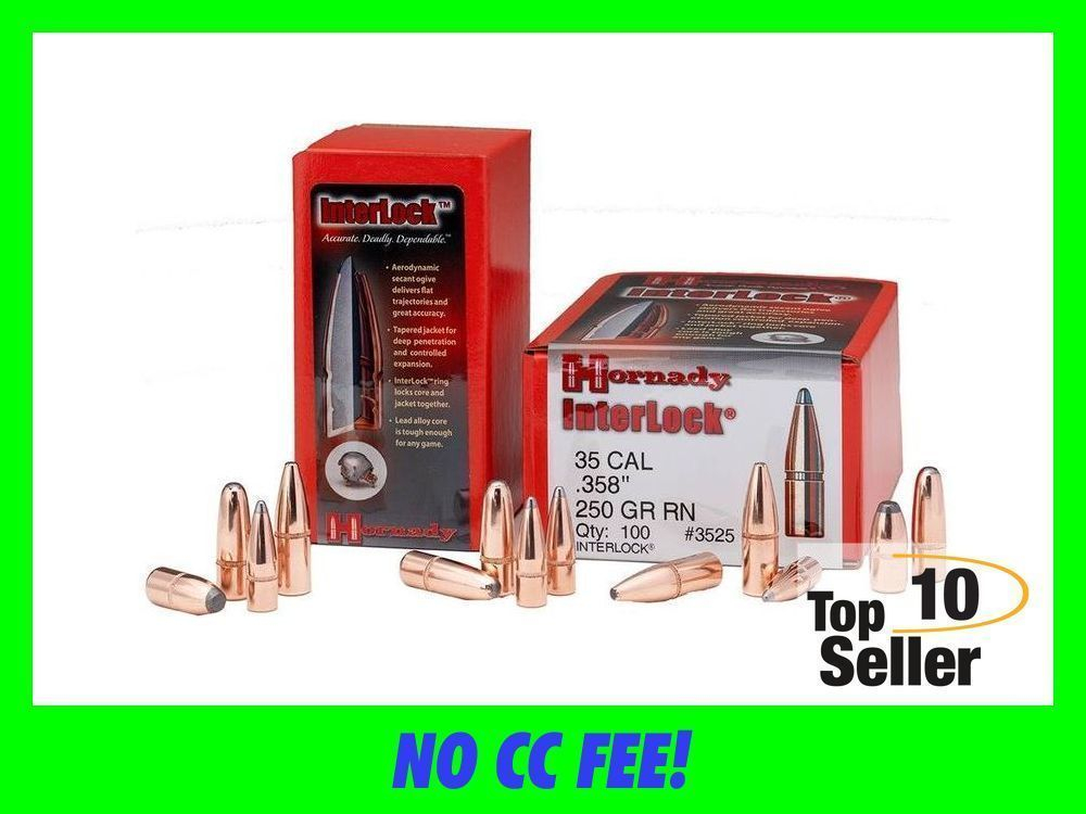 Hornady 3031 InterLock 30 Cal .308 150 gr Spire Point 100 Per Box/ 15 Case - Other Reloading ...