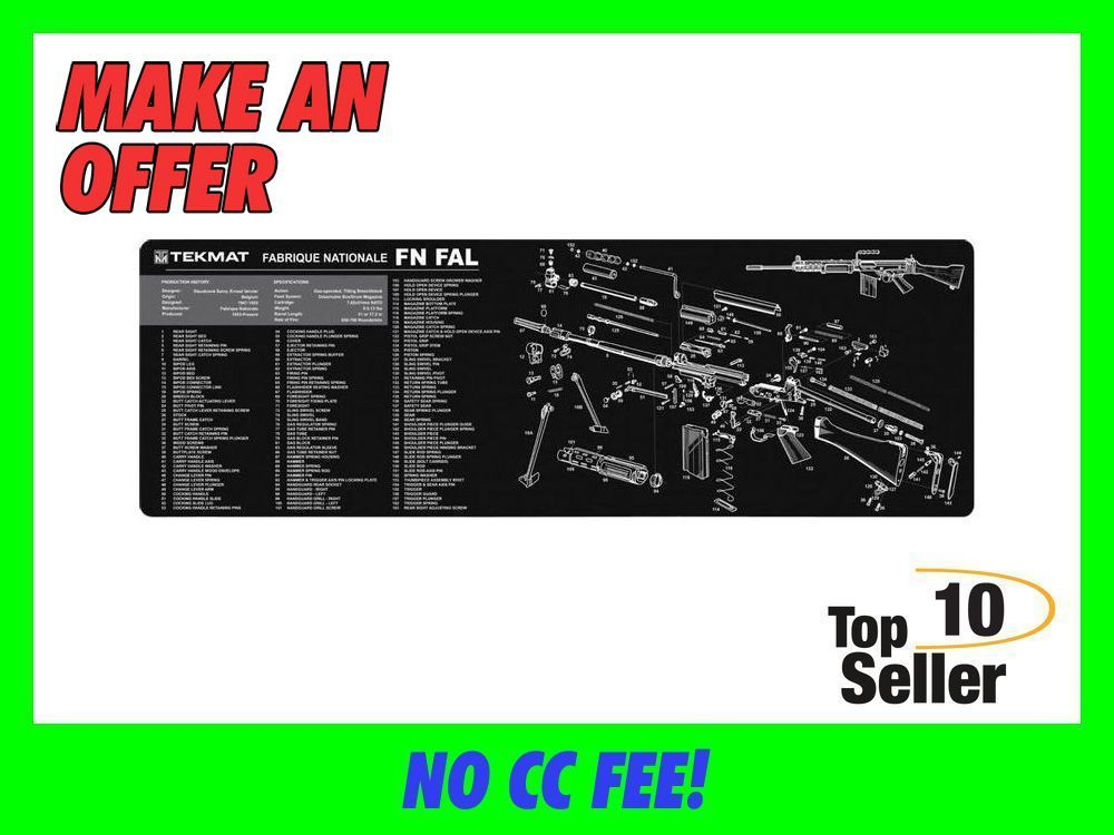 TekMat TEKR36FNFAL FN-FAL Cleaning Mat Parts Diagram 12” x36” - Gun ...