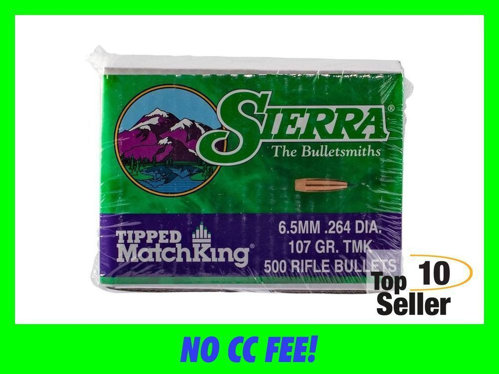 Sierra 7407C Tipped MatchKing 6.5Creedmoor 107gr 500/Box - Other ...