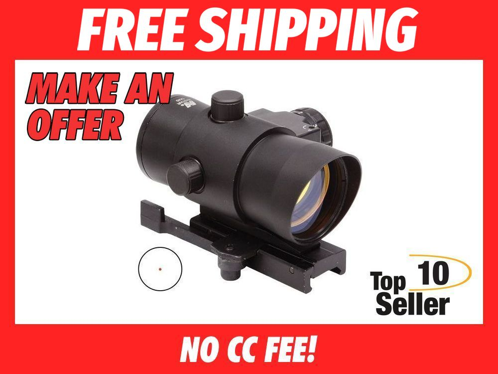 NcStar DLB140R 40mm Red Dot with Laser Black Anodized 1 x 3 MOA - Red ...