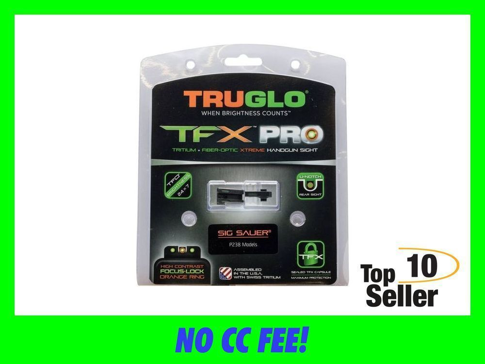 TruGlo TG13SG3PC TFX Pro Black | Green Tritium & Fiber Optic Orange ...
