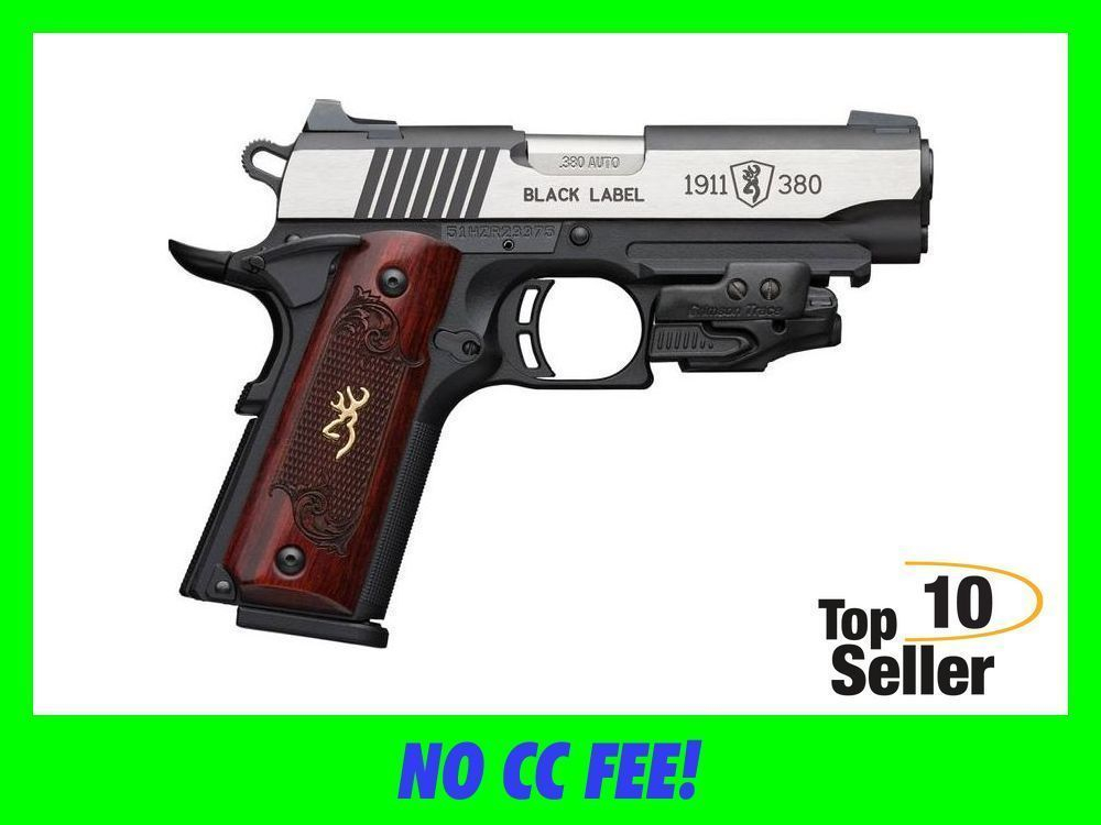 Browning 051952492 1911-380 Black Label Medallion 380 ACP 4.25” 8+1 ...