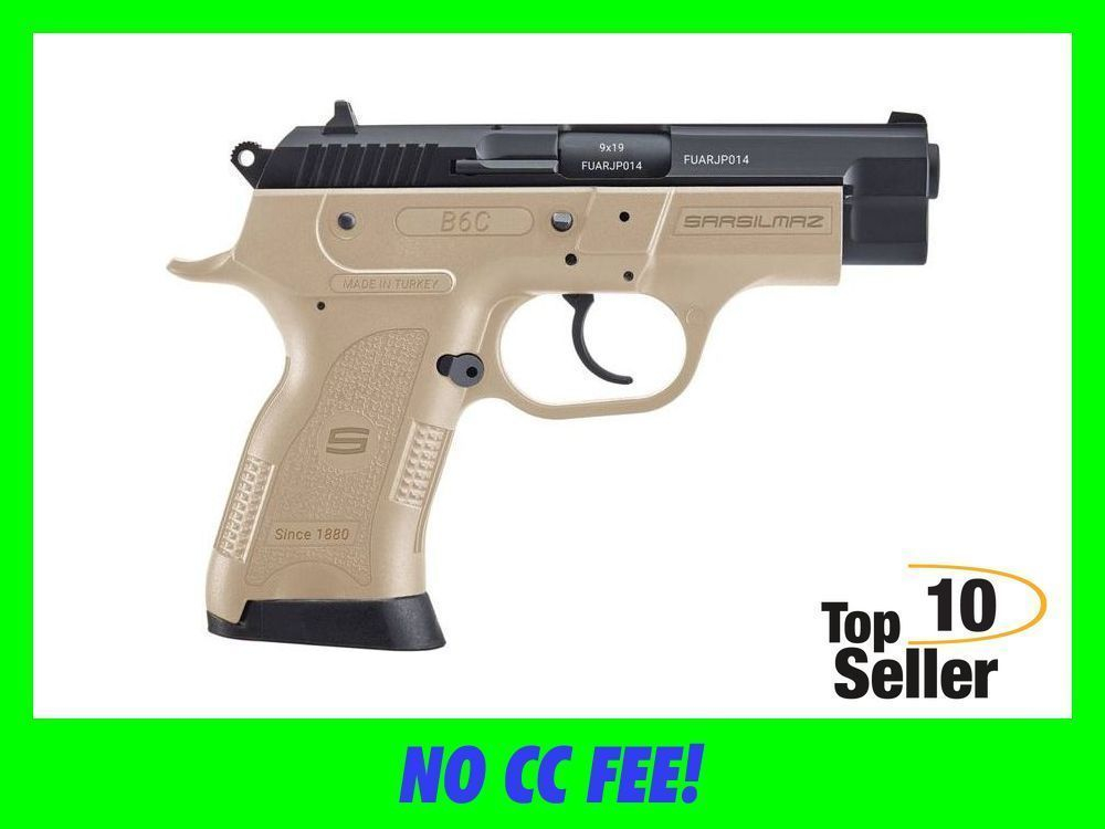 SAR USA B6C9FD B6C Compact 9mm Luger Caliber with 3.80” Barrel, 13+1... - Semi Auto Pistols at ...