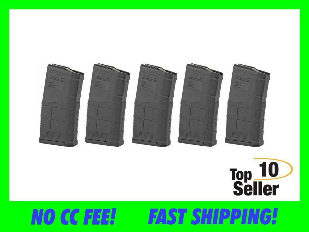 5-Pack Magpul PMAG AR-10 20 Round 7.62 308 M3 MAG291-BLK SR25 Mags ...