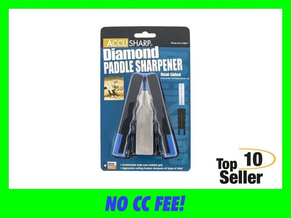 AccuSharp 051C Paddle Sharpener Folding Diamond Black/Blue Overmolded ...