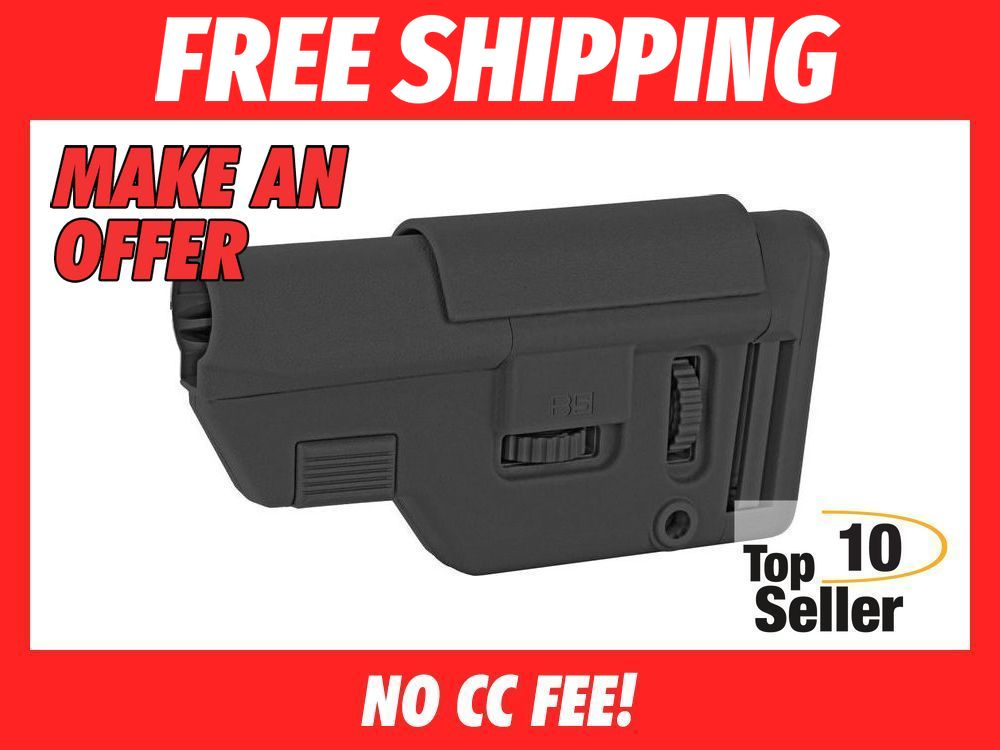 B5 Systems Precision Black Synthetic Adjustable with Cheek Riser Fits ...