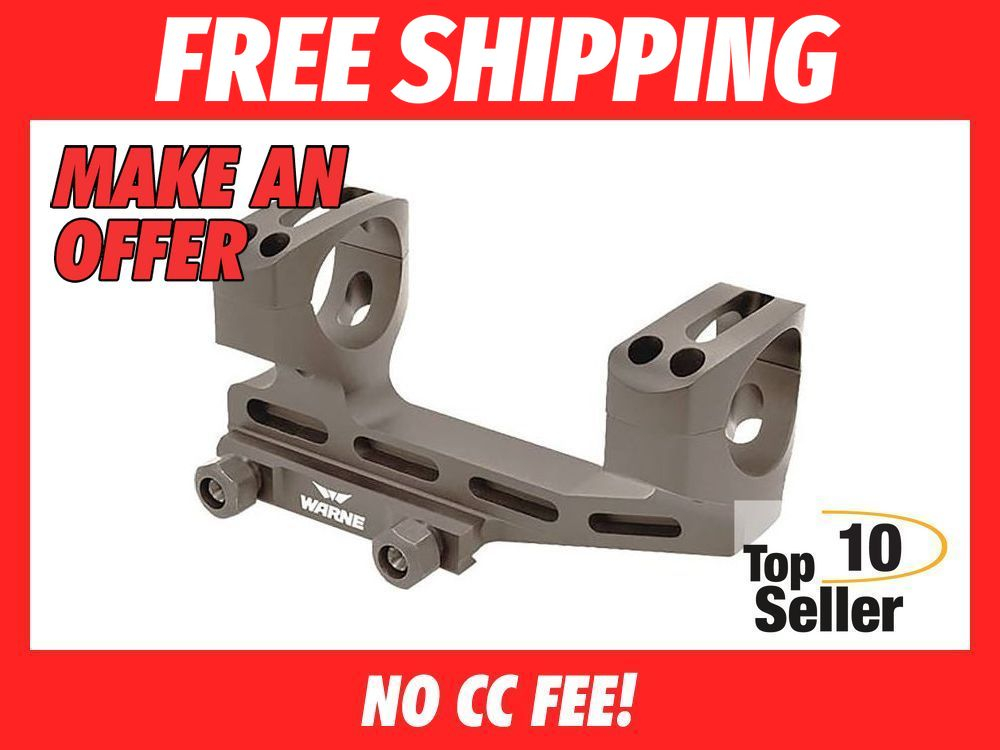 Warne SHXSKEL30DE X-SKEL Scope Mount/Ring Combo Flat Dark Earth ...