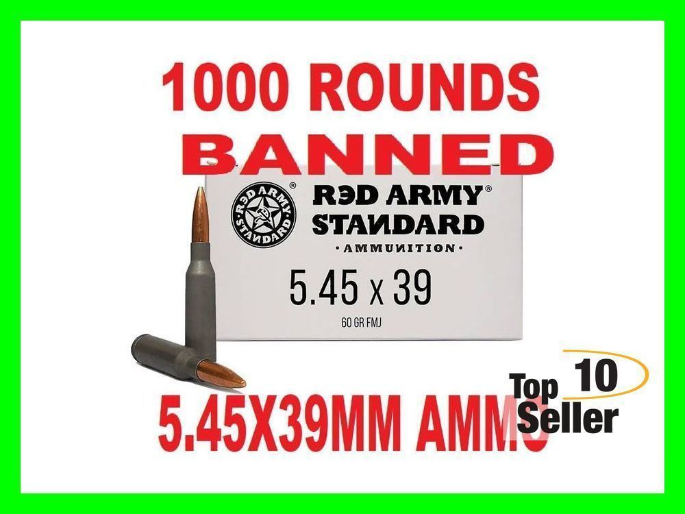 5.45x39 AK74 1000 rounds Red Army 545 x 39 5.45 x 39 5.45x39 - Rifle ...