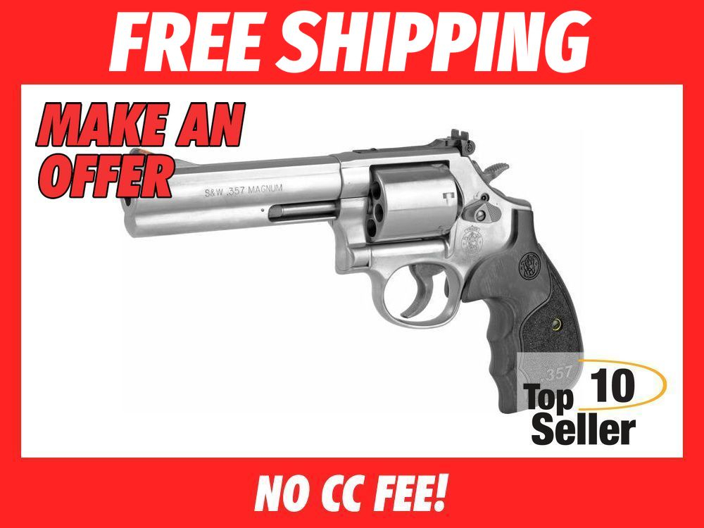 Smith Wesson 686 Plus 357 Mag 7rd 5” Stainless Magnum Revolver 150854 ...
