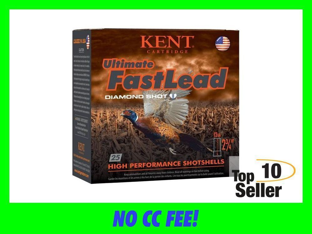 Kent Cartridge K122UFL364 Ultimate Fast Lead 12Gauge 2.75” 1 1/4oz ...
