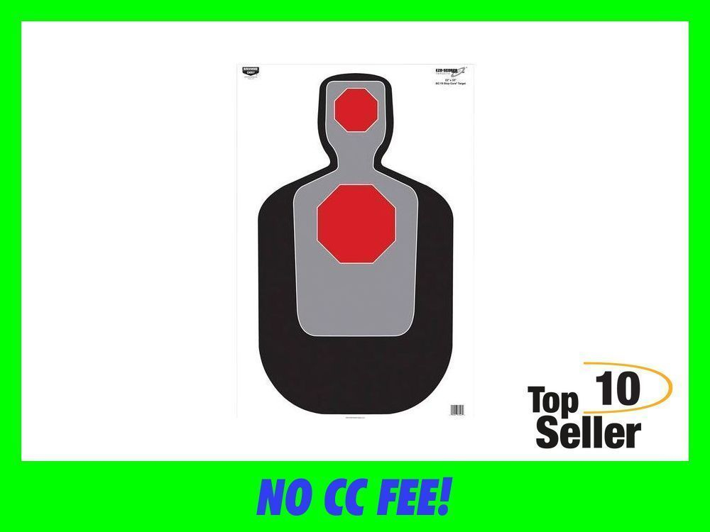Birchwood Casey 37043 EZE-Scorer BC-19 Silhouette Paper Target 23” x ...