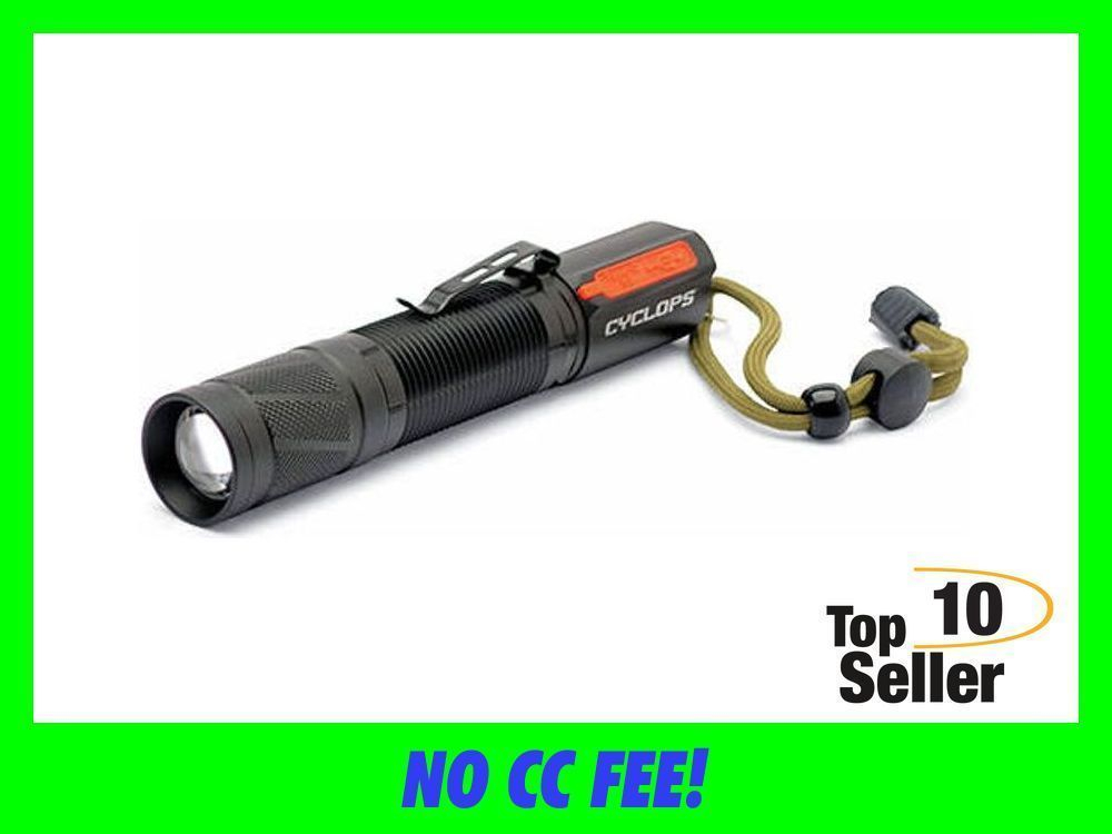 Cyclops CYCFL2000COB LED Flashlight w/COB Utility Light Black Aluminum ...