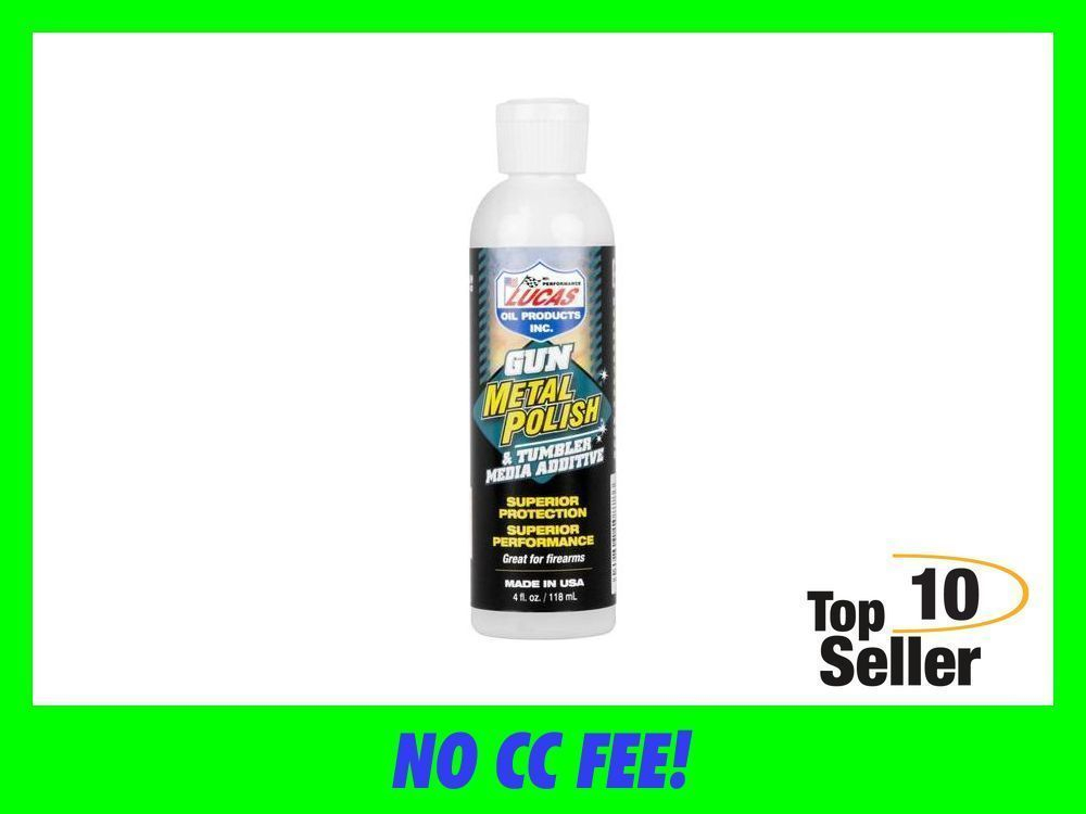 Lucas Oil 10878 Gun Metal Polish Against Rust and Corrosion 4 oz Bottle ...