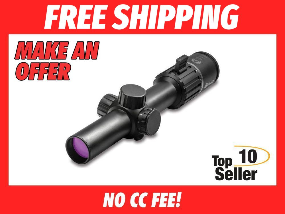 Burris 200472 RT-6 Black Matte 1-6x24mm 30mm Tube Illuminated Ballistic ...