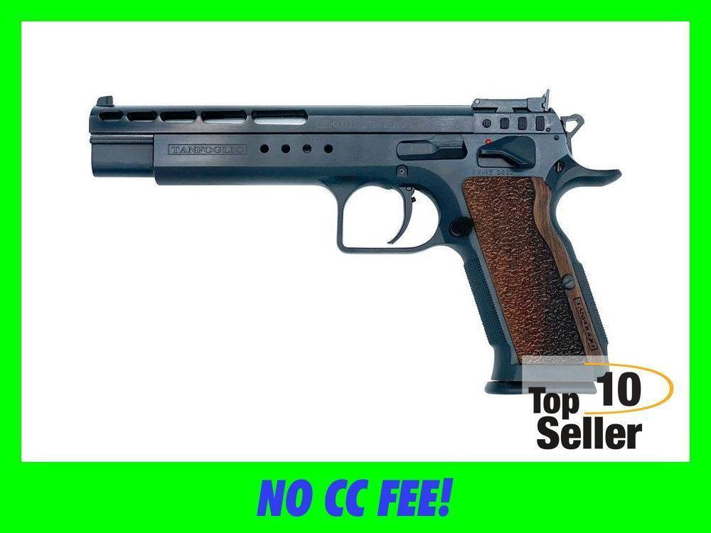 Tanfoglio TFGOLDM45 Gold Match 45 ACP 10+1 6” Black Steel Barrel ...
