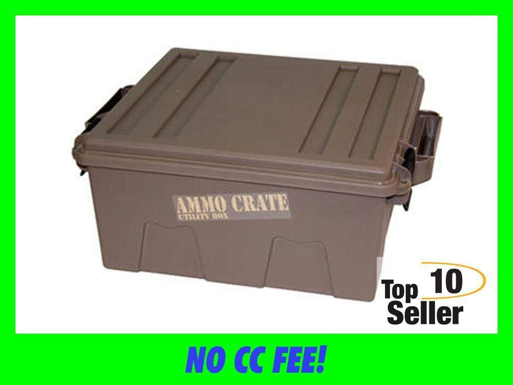 MTM Case-Gard ACR872 Ammo Crate Utility Box Dark Earth Polypropylene ...