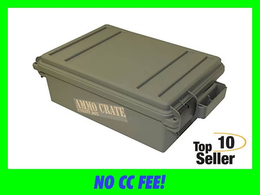 MTM Case-Gard ACR418 Ammo Crate Utility Box 12 Gauge Army Green ...