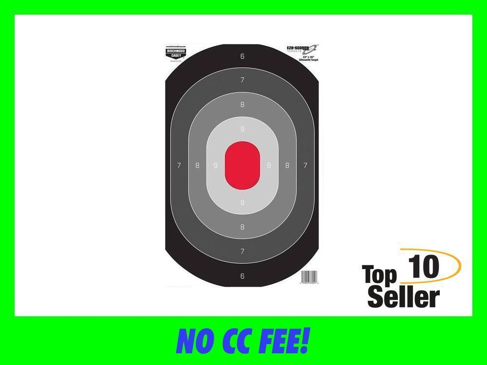 Birchwood Casey 37053 EZE-Scorer Silhouette Oval Target Hanging Paper ...