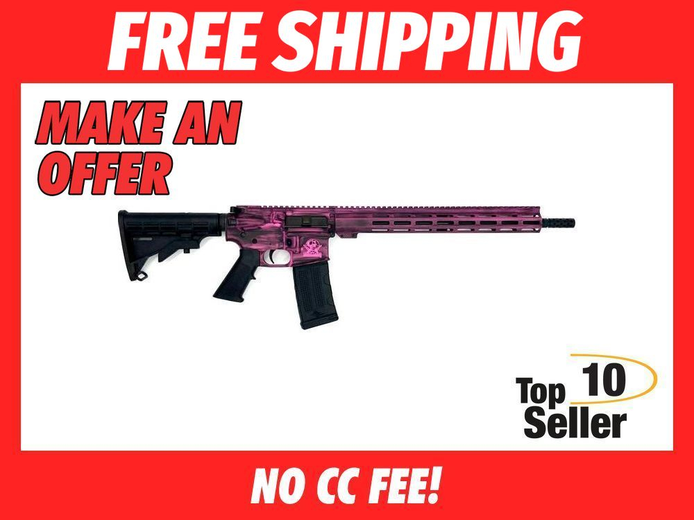 GLFA AR-15 223WYL 16 BATTLEWORN PINK 30RD - Semi Auto Rifles at ...