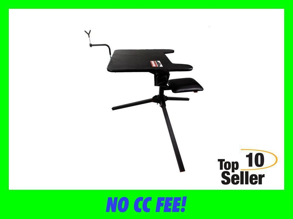 Birchwood Casey MSB300 Swivel Action Shooting Bench Black Steel, 29” W ...