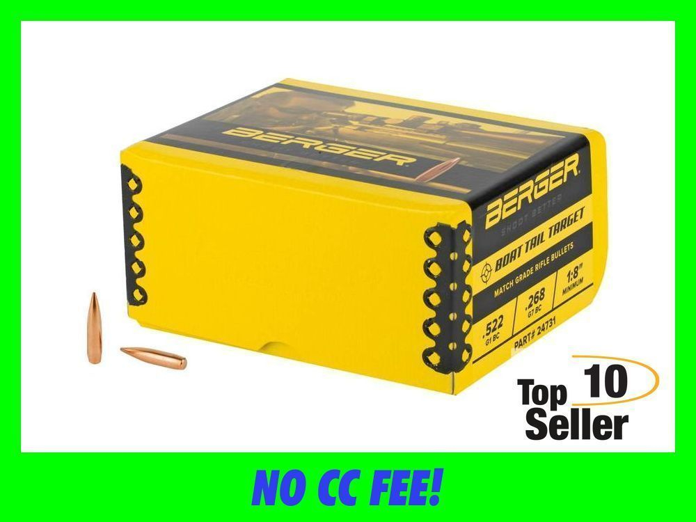BERGER .243/6MM 108G BT TARGET 500CT - Other Reloading Supplies at ...